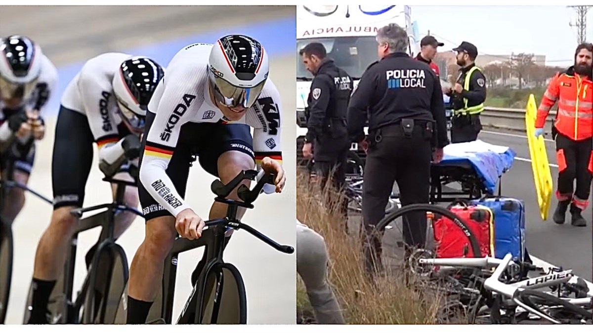 YOUNG GERMAN TRACK TEAM ALMOST WIPED-OUT AFTER CAR HITS SIX IN MALLORCA ...